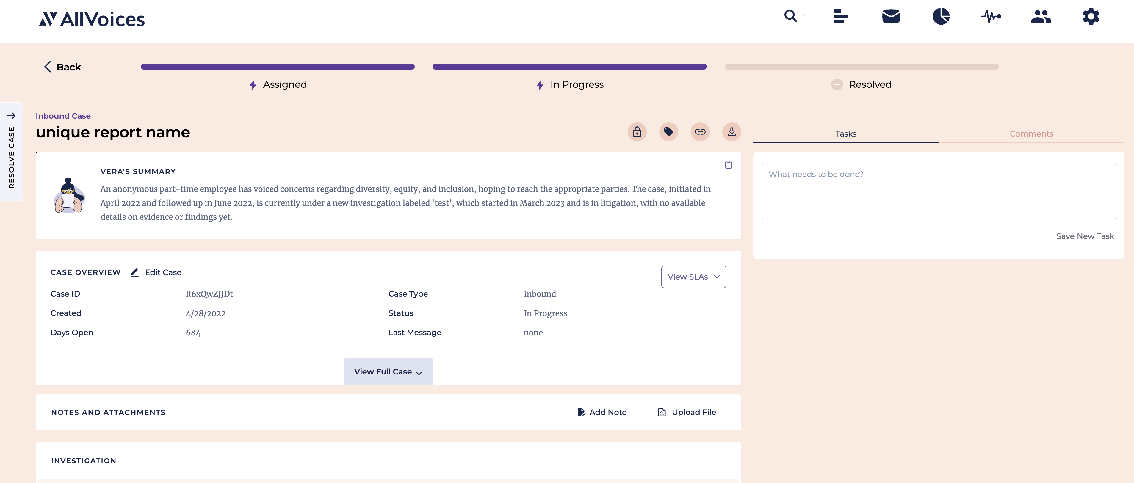 Case Progress Bar Feature Explained – AllVoices