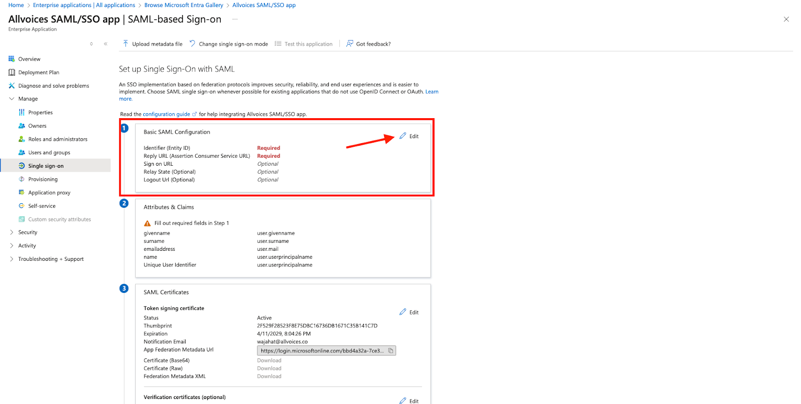 Microsoft Entra SSO Guide – AllVoices