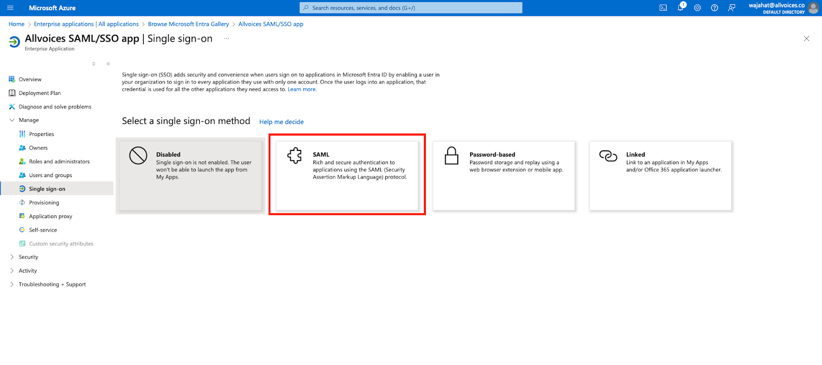Microsoft Entra SSO Guide – AllVoices